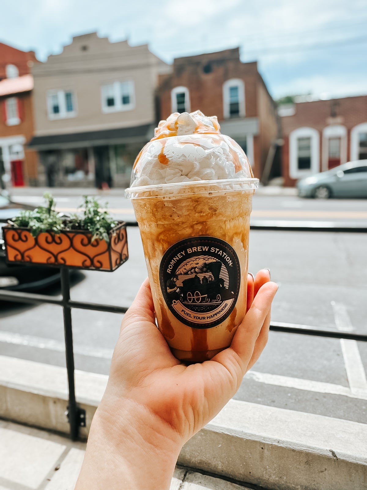 Tisha's Caramel Frappe | Romney Brew Station